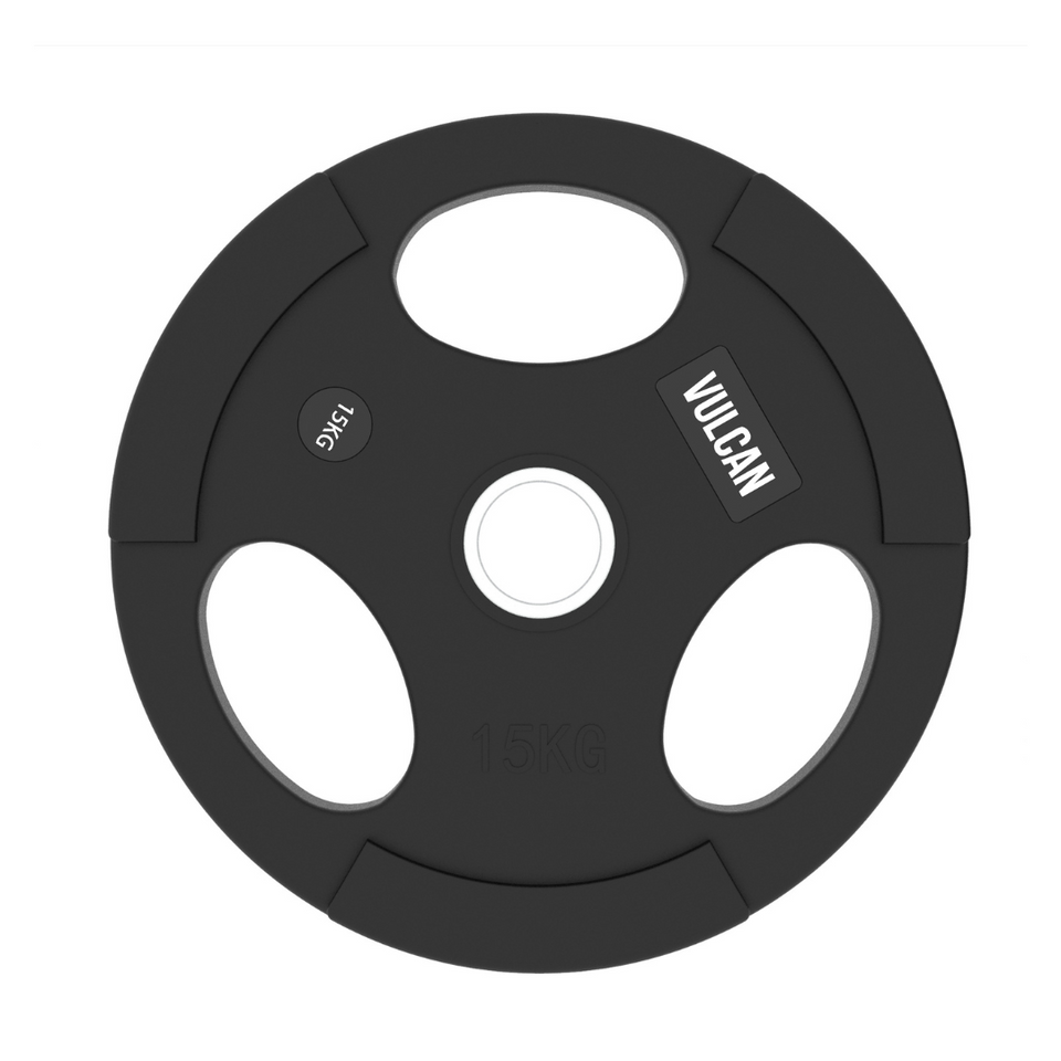 Olympic Rubber Trigrip Plates | Vulcan Fitness