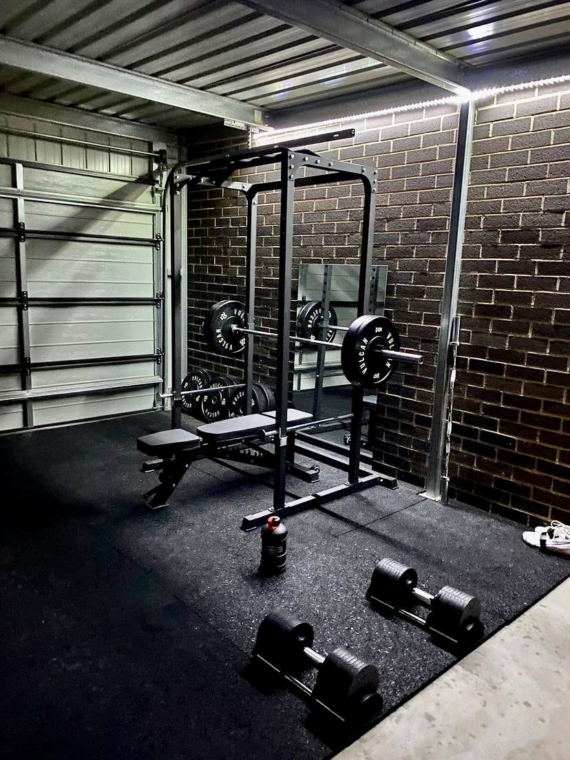 Power Rack with Lat-Pulldown / Low Row Attachment | Vulcan Fitness