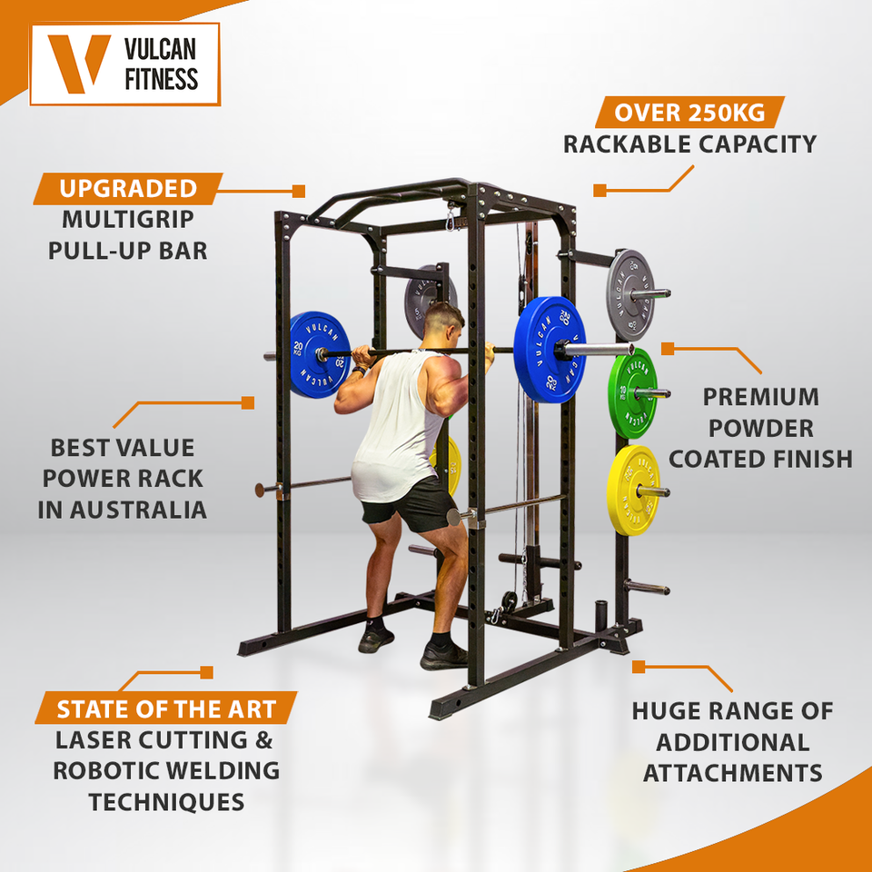 Home Gym Power Rack with Extension Kit | Vulcan Fitness