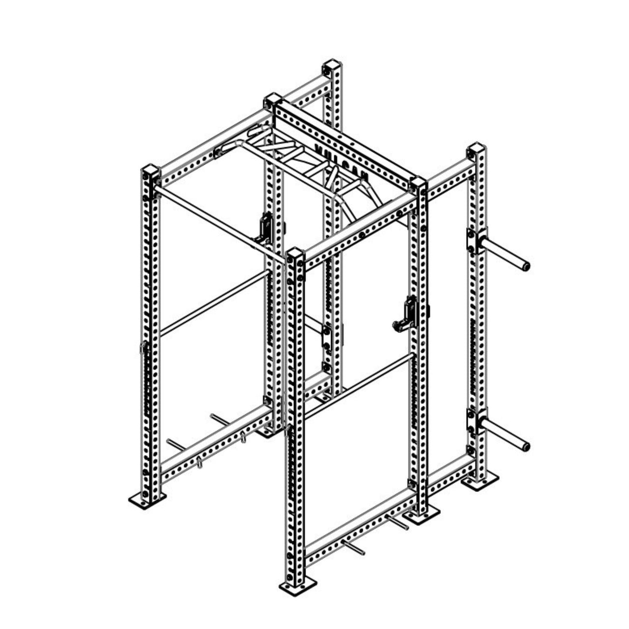Commercial Power Rack with Extension Kit | Vulcan Fitness