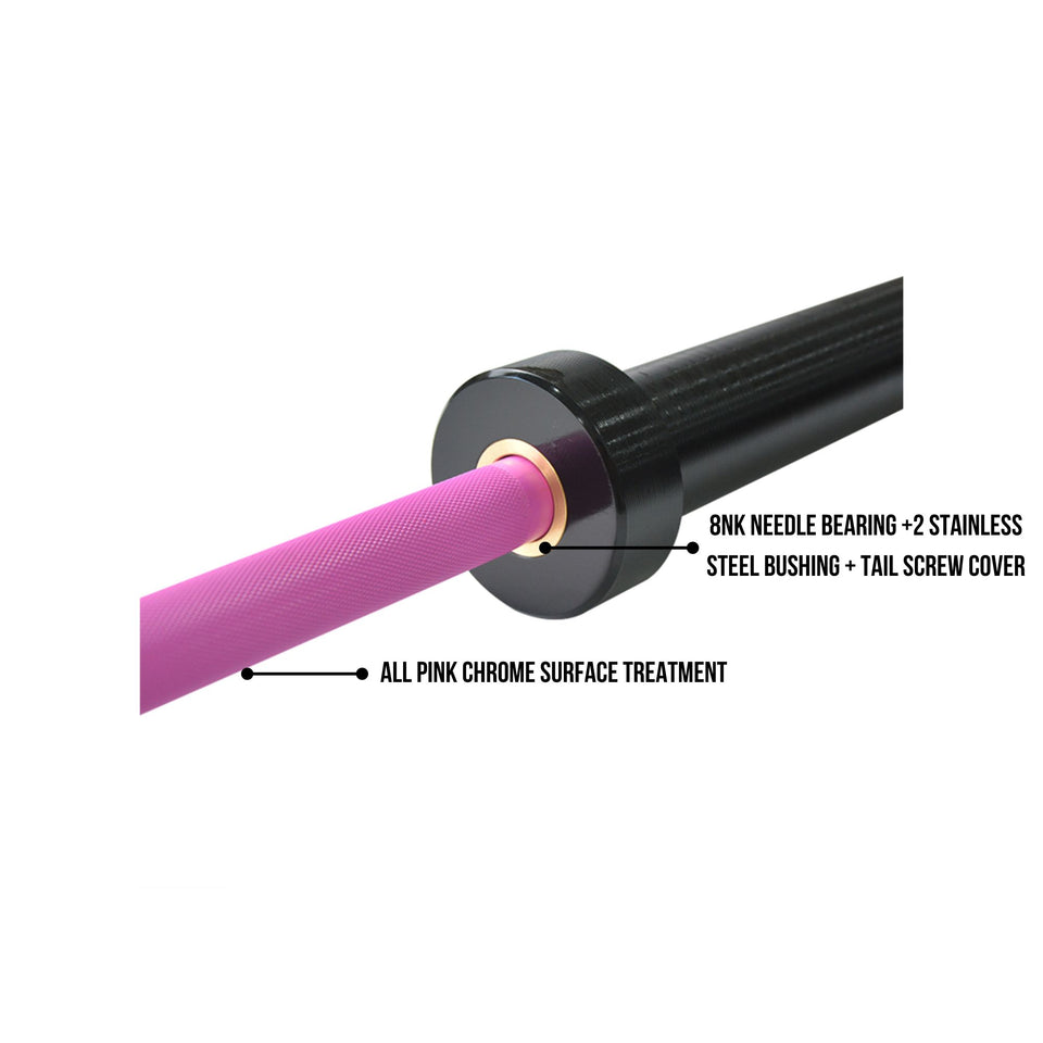15KG Pink Competition Barbell with Collars | Vulcan Fitness
