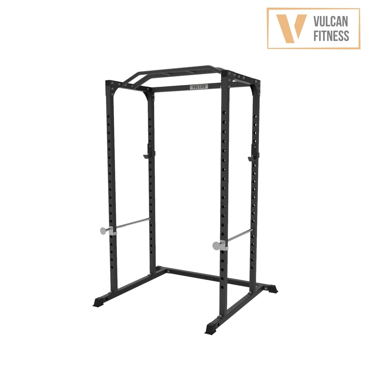VULCAN Home Gym Power Cage, Olympic Barbell, 150kg Colour Bumper Weigh
