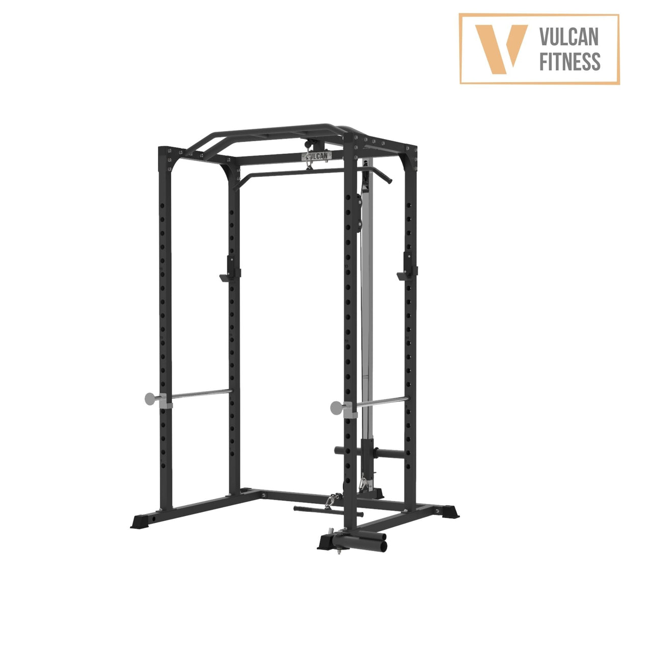 VULCAN Home Gym Power Cage, Olympic Barbell, 100kg Machined Olympic ...